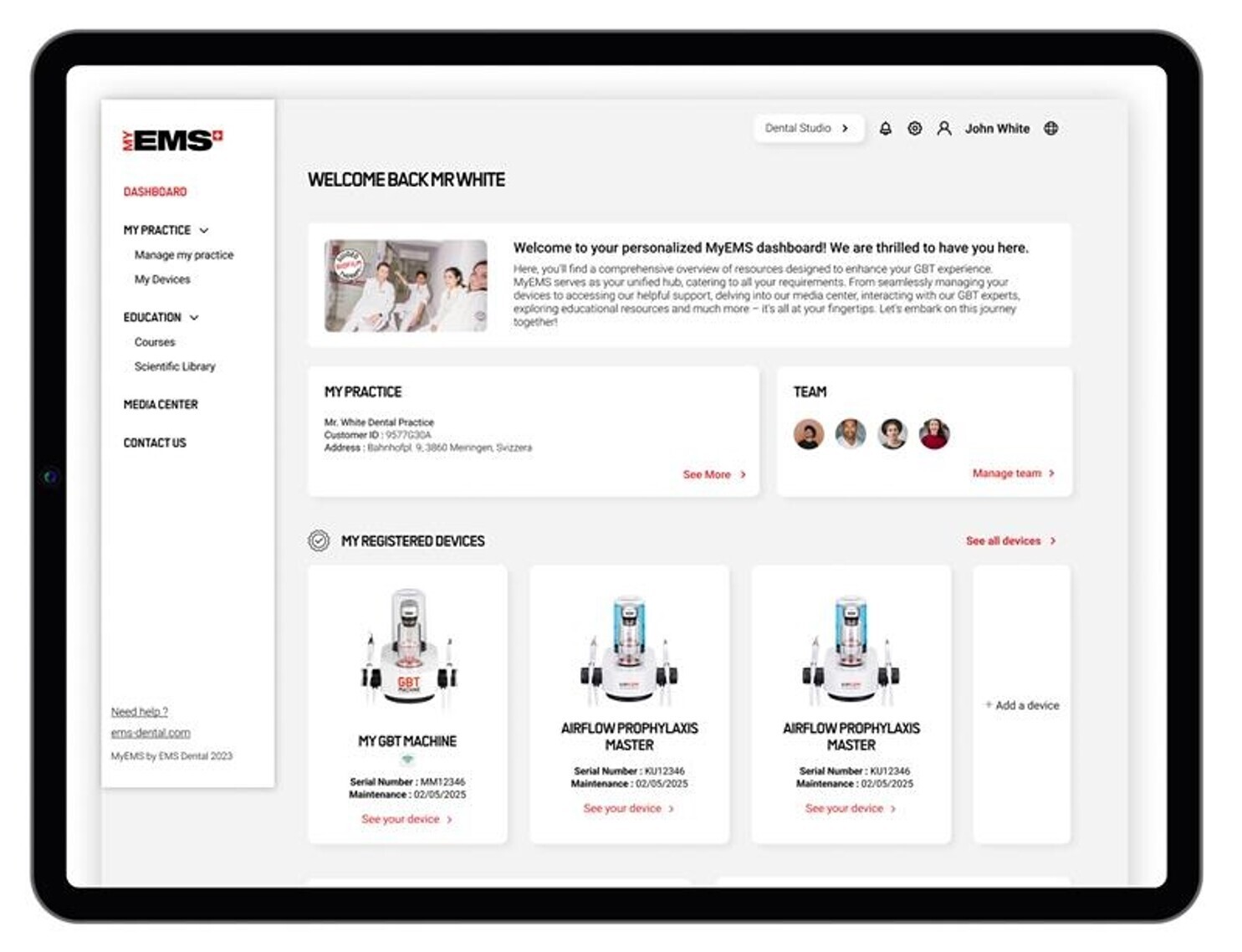GBT Machine – EMS hebt Prophylaxe auf das nächste Level
