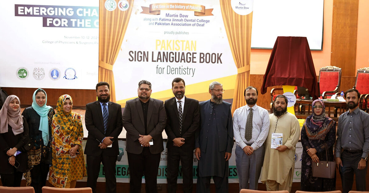 DT News - Pakistan - PAD launches sign language dentistry book
