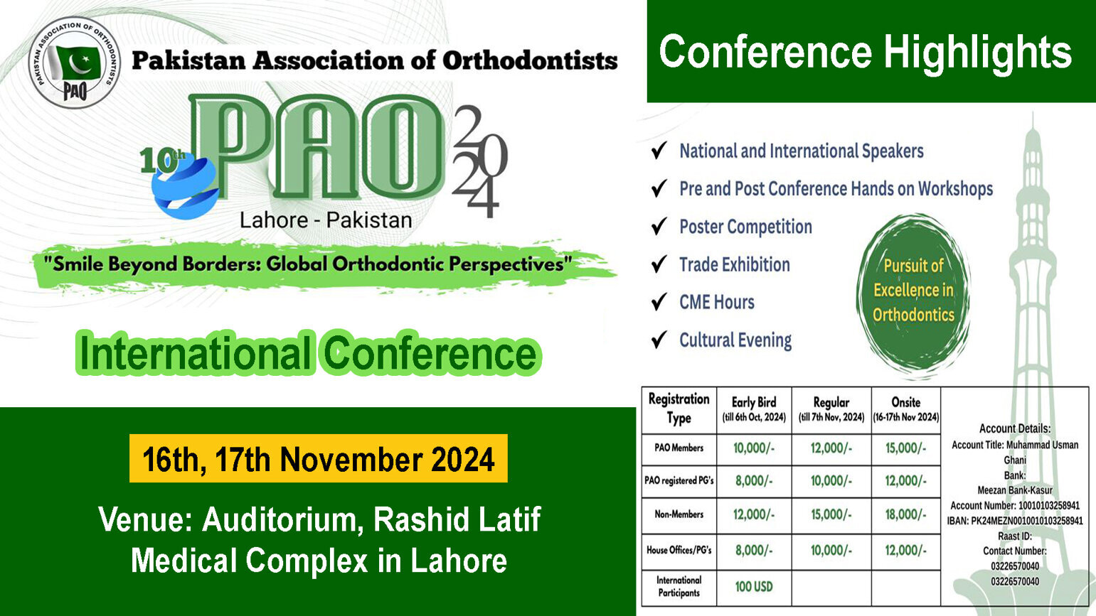 DT News - Pakistan - 10th PAO moot set to unveil global orthodontic ...
