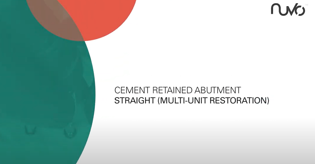 ConicalFIT Cement Retained Abutment Straight