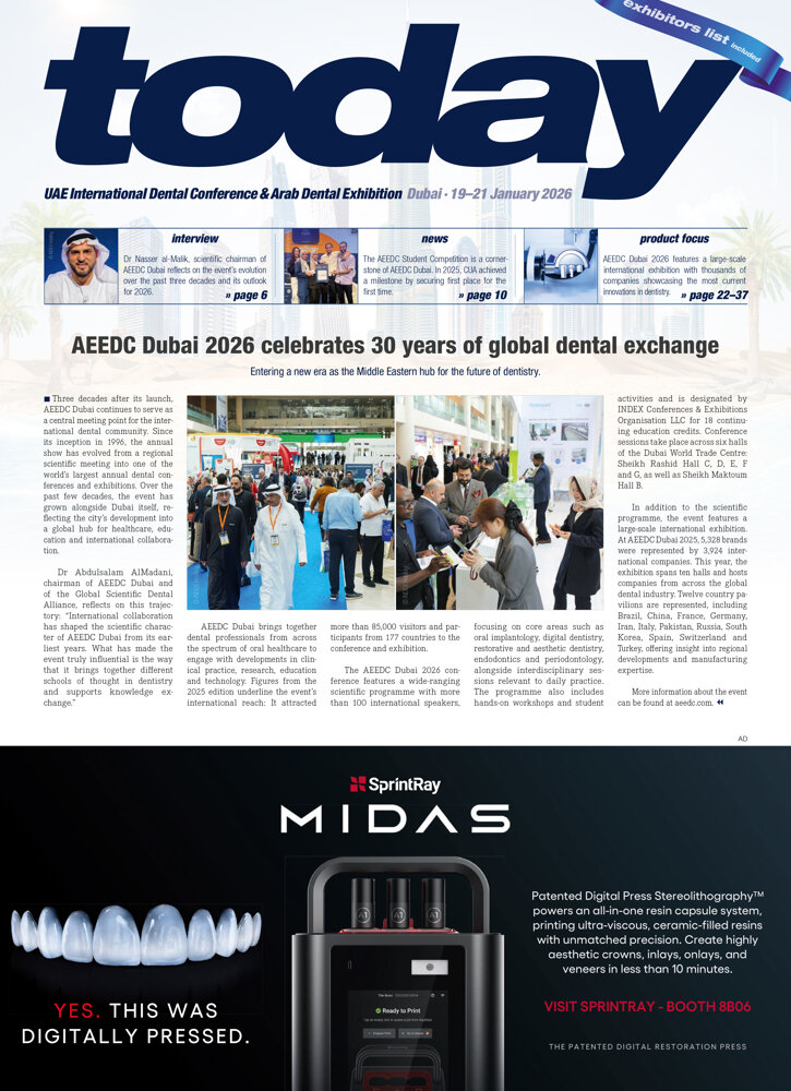 today AEEDC Dubai Jan. 19–21, 2026 - Dental Tribune E-Paper